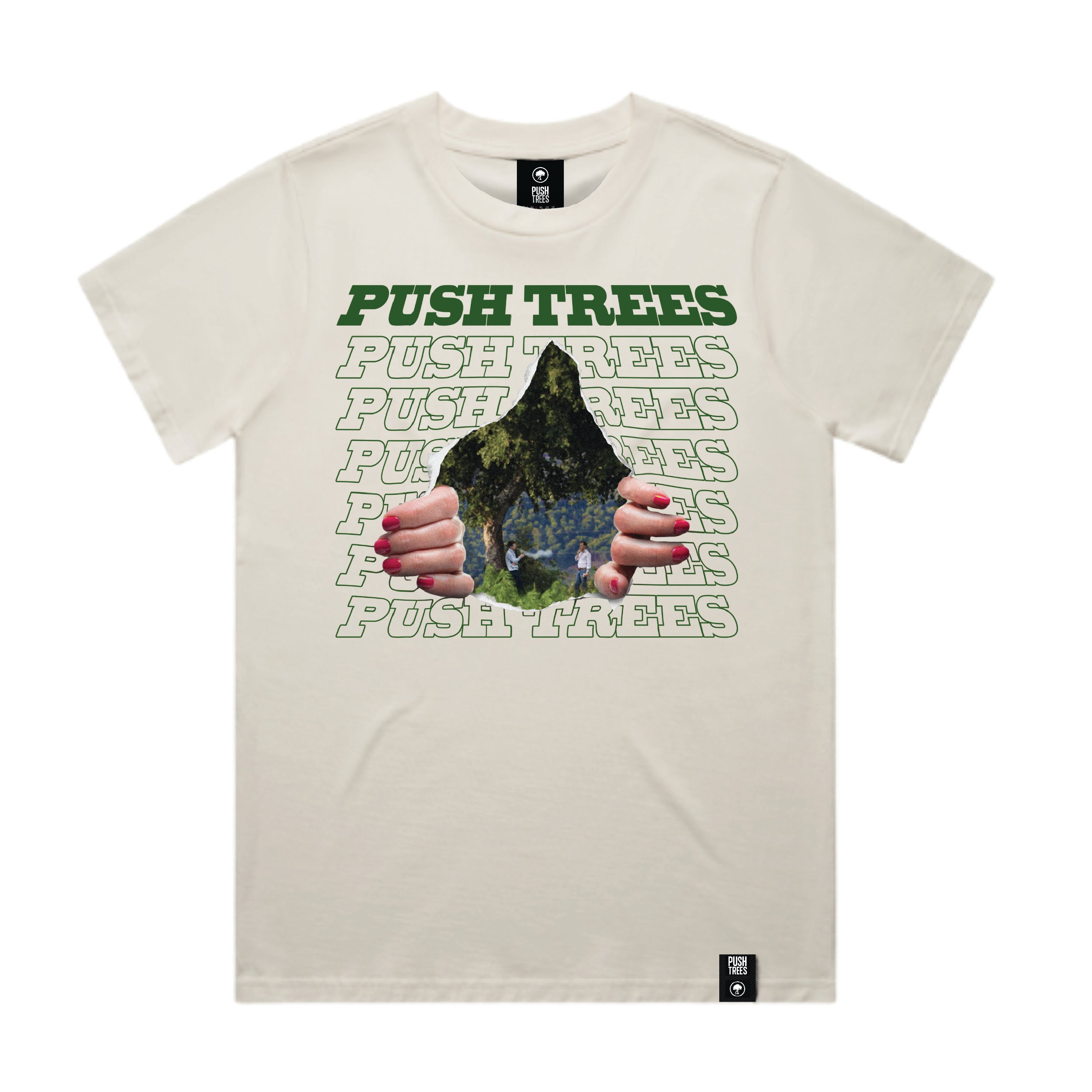 The Ripping Through Tee (Bone) – Push Trees Inc