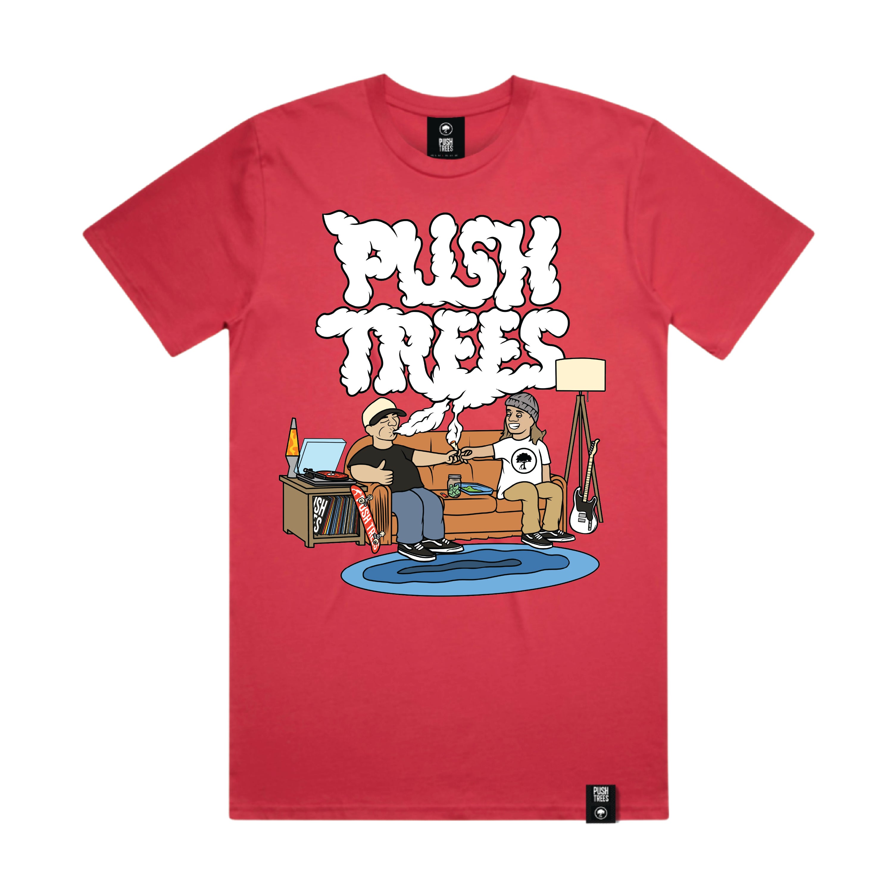 The Puff Puff Pass Tee (Watermelon) – Push Trees Inc